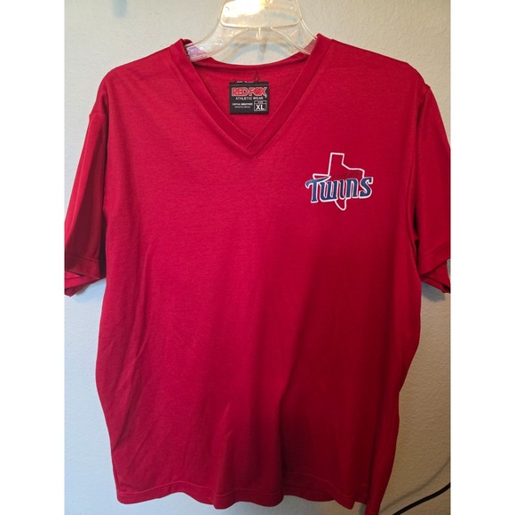 Shirts | Vintage Red Fox Athletic Wear Arlington Twins Texas Vneck ...